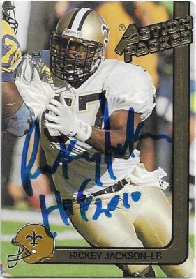 RICKEY JACKSON Autographed Signed 1991 Action Packed card 174 New ...