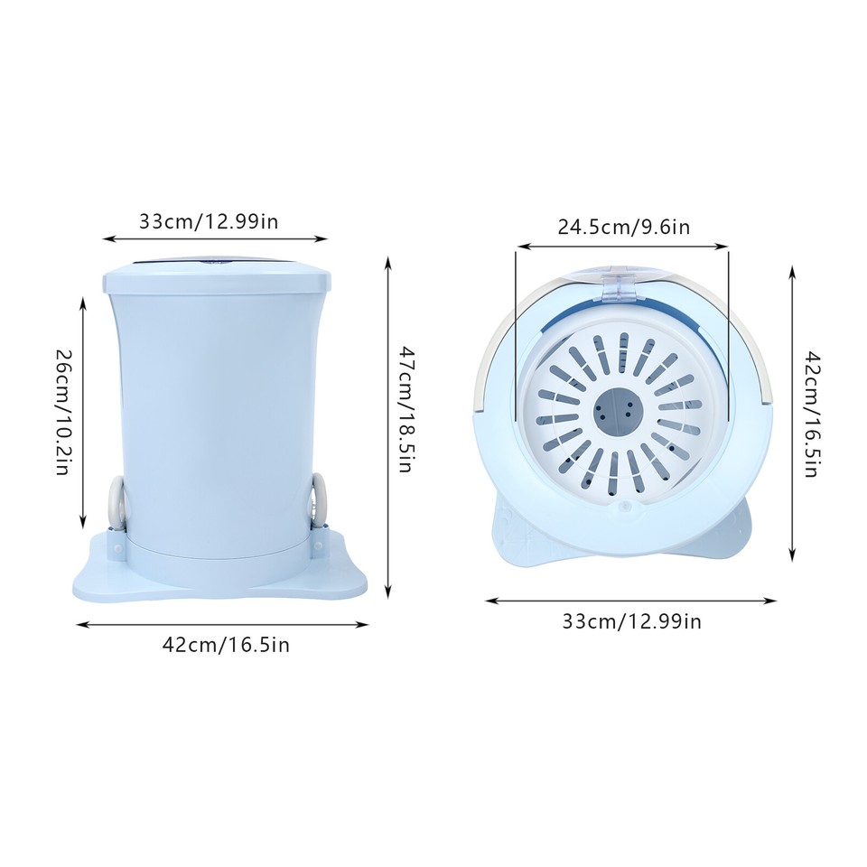 Portable 12L Manual Washing Machine Student Dehydrator Washer Household ...