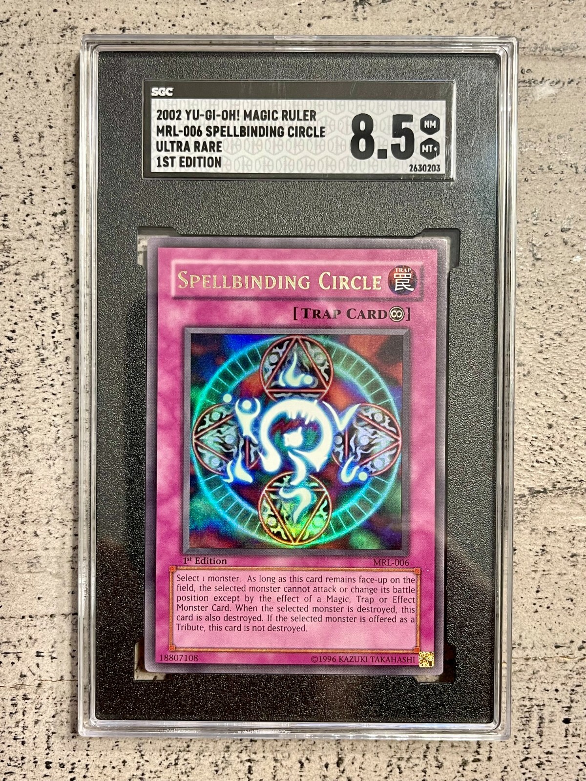 Yu-Gi-Oh! Spellbinding Circle 1st Edition MRL-006 SGC 8.5 Magic Ruler ...
