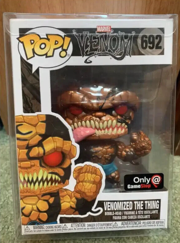New! Funko Pop #692 Venomized Thing Gamestop Exclusive Free Holder! MIB ...