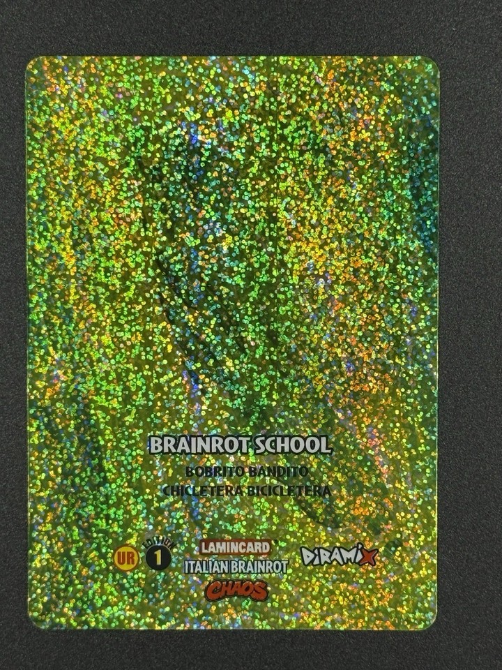 Lamincard 1st Edition Italian Brainrot “Brainrot School” Ultra Rare 158 ...