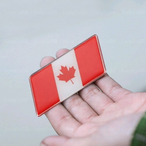 Canadian Flag 3D Emblem Badge Car Trunk Fender Decal Canada Sticker ...