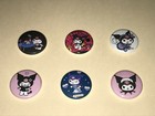 1" SET OF 6 SANRIO KUROMI COLLECTIBLE ROUND MAGNETS [P232] | eBay