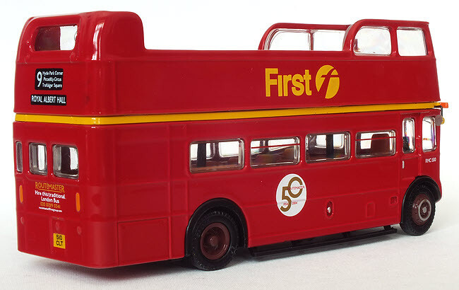Diecast Bus 1:76 Short Open Top AEC Routemaster RMC Double Deck Bus EFE ...