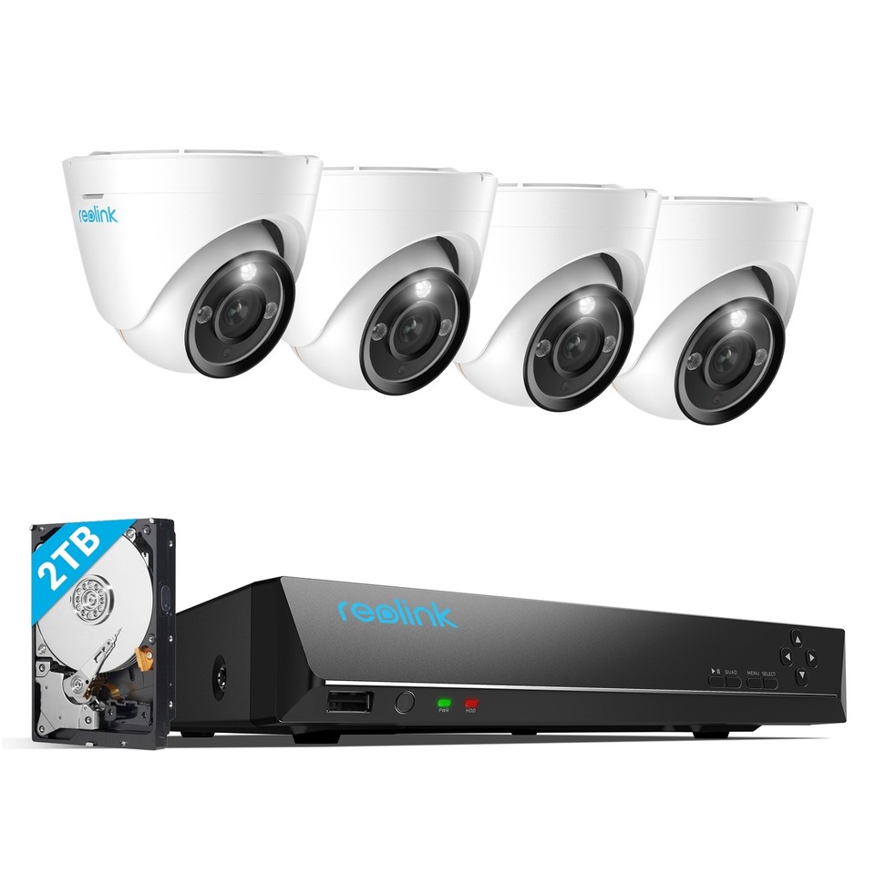 Reolink 12MP 8CH NVR CCTV PoE Security Camera System AI Detection ...