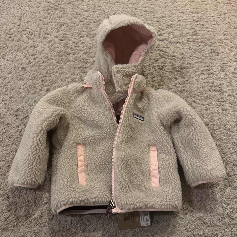 Toddler Patagonia Baby Reversible Tribbles Fleece Hoody Hoodie Winter ...