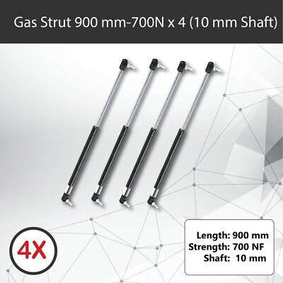 Gas Strut 900mm-700N x4 (10mm Shaft) Caravans Trailers, Canopy ...