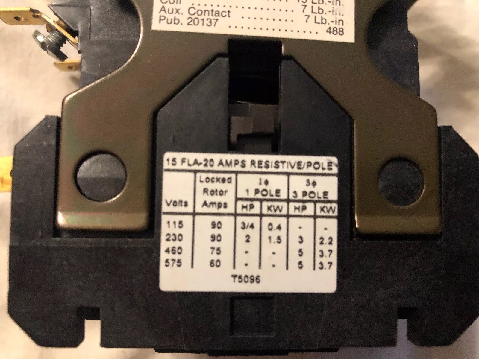 Eaton Cutler Hammer C25DNB315 Contactor 15A 3P 24V Coil Ser C1 | eBay