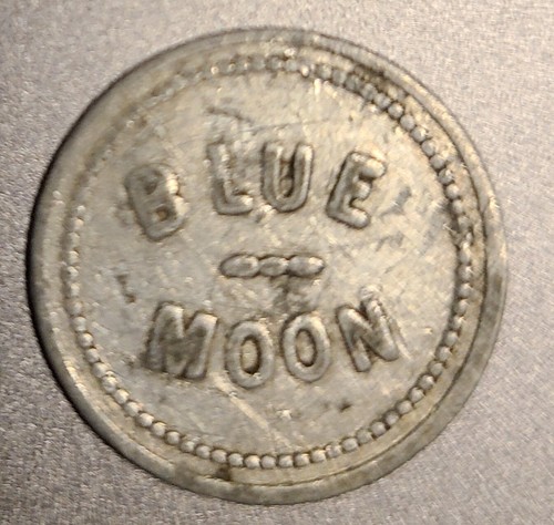 Blue Moon Good For 5 Five Cents In Trade Token Coin Very Rare | eBay
