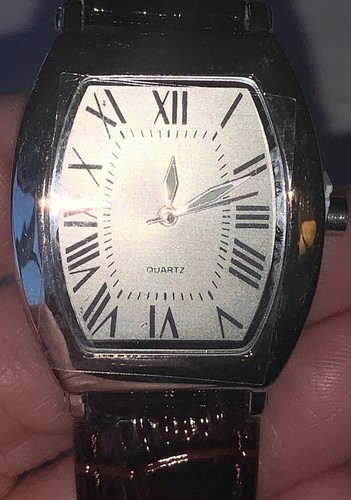 New SKC Quartz Watch With Plastic Still On It-Genuine Leather Band | eBay