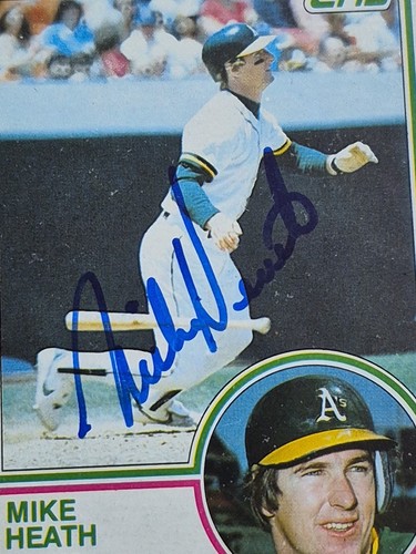 (AUTO) Mike Heath 1983 TOPPS Baseball Card | eBay