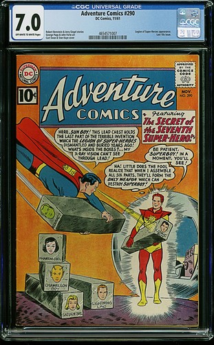 Adventure Comics #290 CGC 7.0 OW/W 11/61 Legion of Super-Heroes app. | eBay