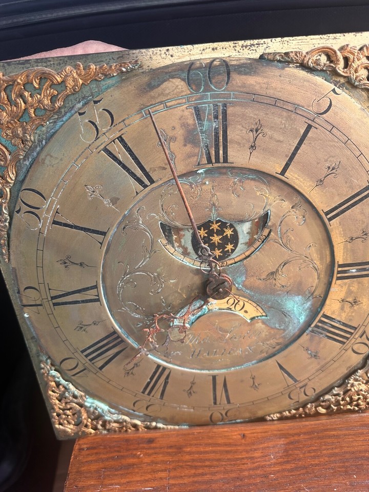 OLD ANTIQUE 1700s ENGLISH TALL CASE GRANDFATHER CLOCK THEO LISTER ...