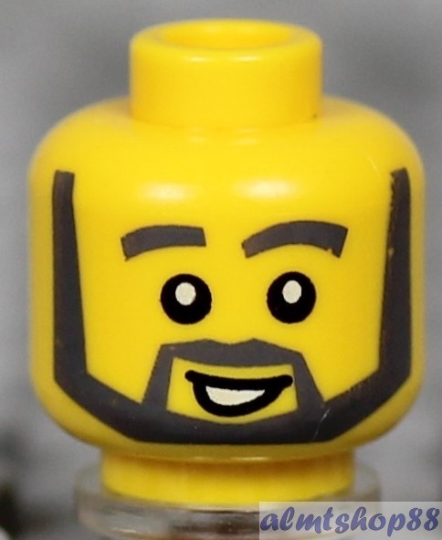 LEGO - MALE Minifigure Heads - PICK YOUR STYLE - Yellow Print Faces ...