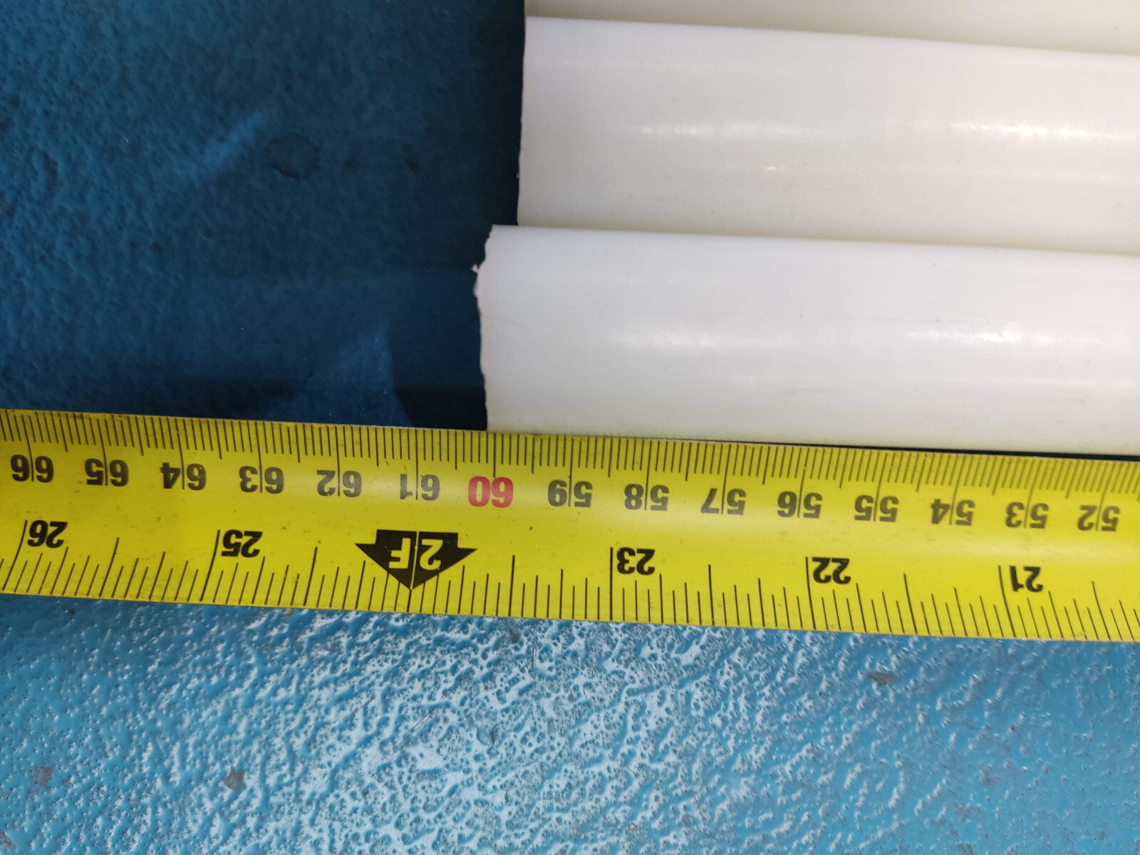 Nylon 66 - Natural Round Engineering Rod - 50 Bars (Tecamid) 25mm Dia x ...