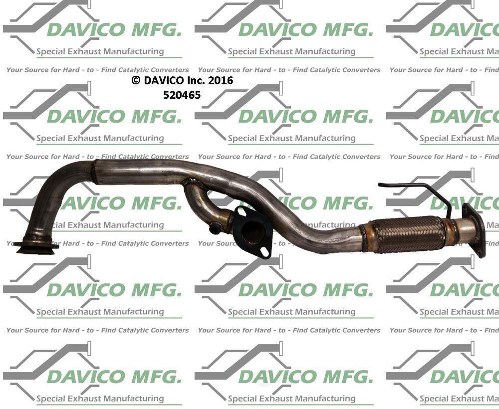 Exhaust Pipe-Exact-Fit Davico 520465 for sale online | eBay