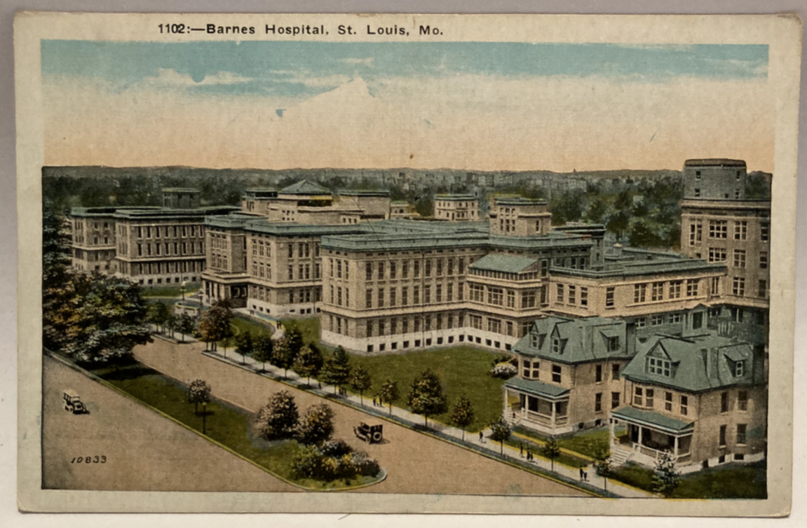 Barnes Hospital, St. Louis MO Missouri, Vintage White Border Postcard ...