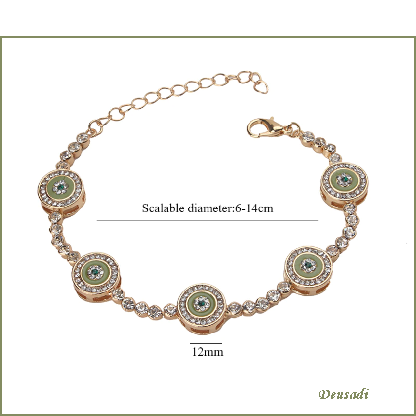 Precious Bracelet Protector Against The Evil Eye, Gold Plated And ...