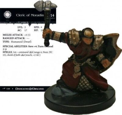 Cleric of Moradin #01 Dragoneye D&D Miniatures DDM No Card/Dice D&D | eBay