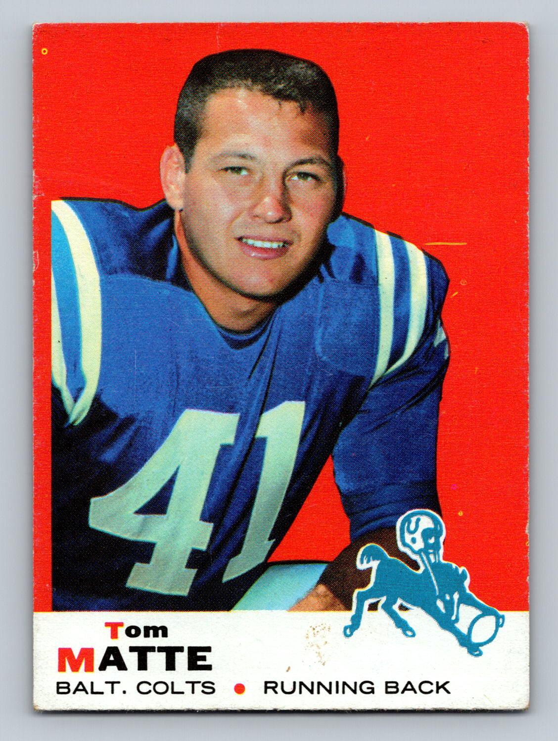1969 Topps #47 Tom Matte VG-VG/EX wrinkle | eBay