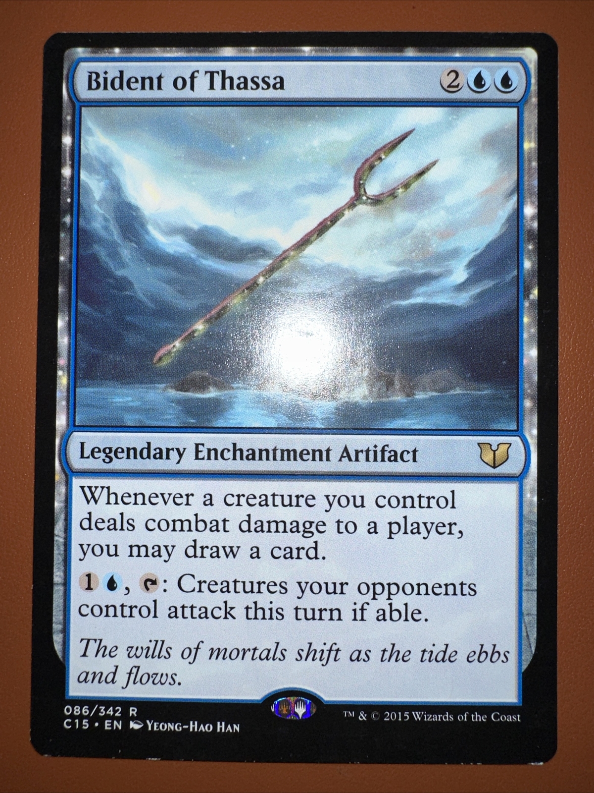 Bident of Thassa - Lightly Played Commander 2015 (C15) MTG Magic the ...