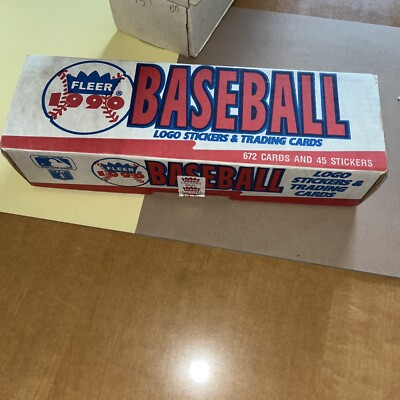 1990 FLEER Baseball Complete Set 672 Cards and 45 Stickers - Factory ...