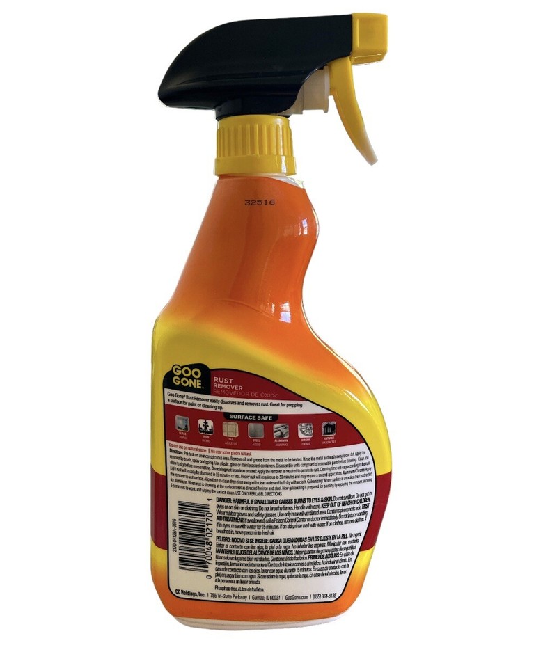 Goo Gone Rust Remover Removes & Dissolves Rust 24 Fl Oz New | eBay