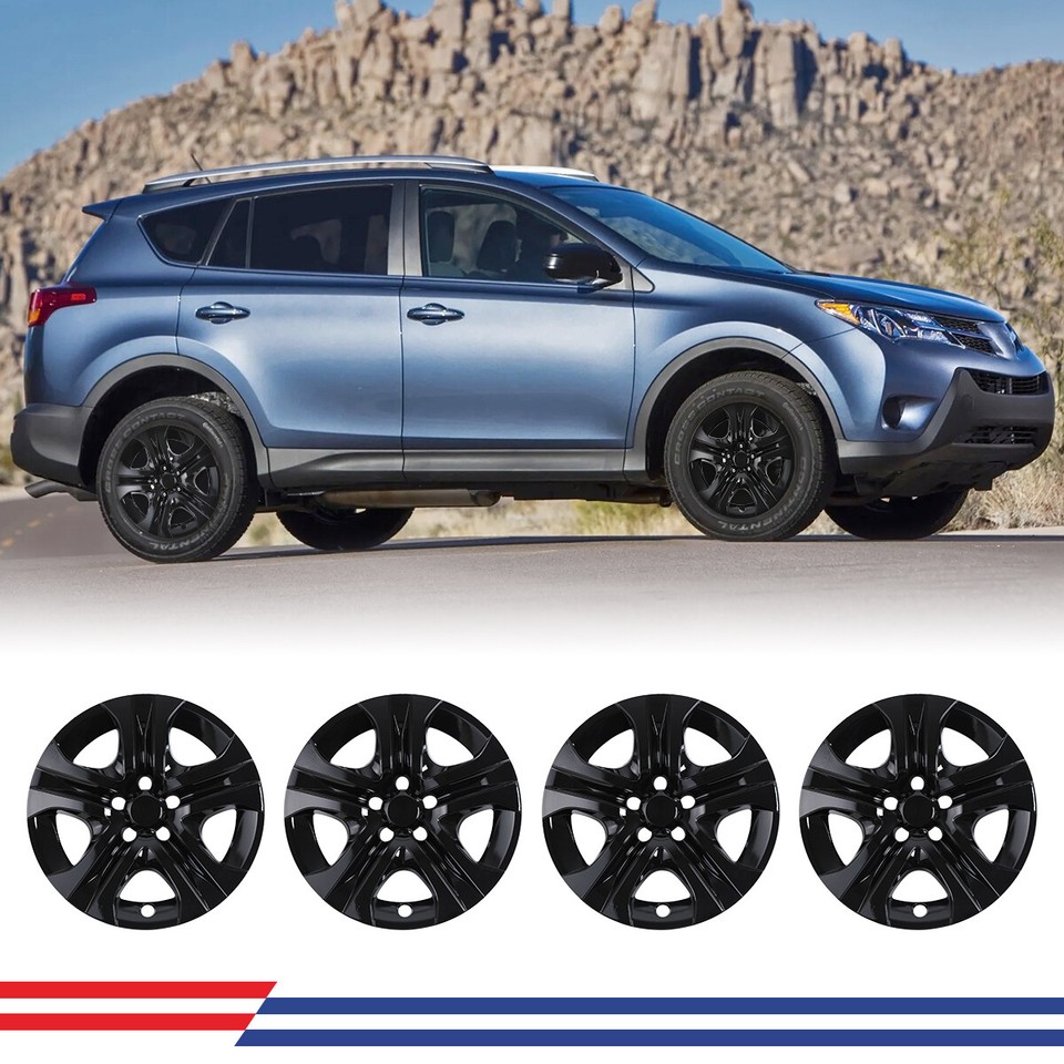 4Pcs 17Inch Wheel Rim Cover Hubcaps For 2013-2018 TOYOTA RAV4 Trim ...