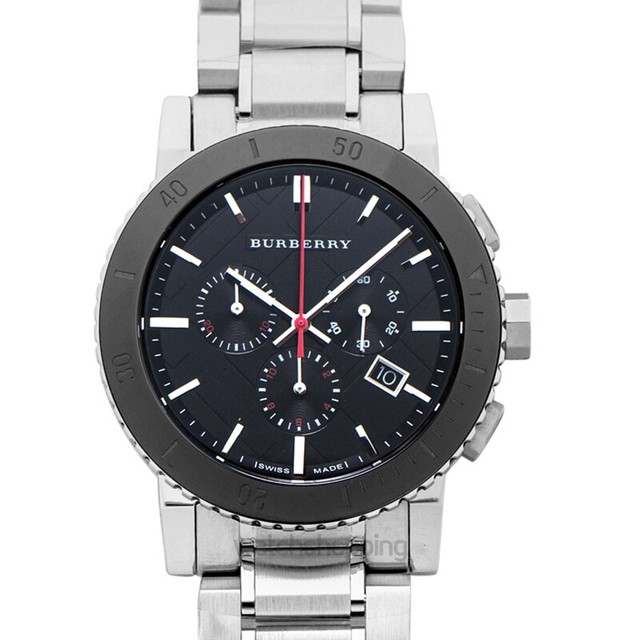 Burberry BU9380 Swiss Stainless Steel Wristwatch - Black for sale ...
