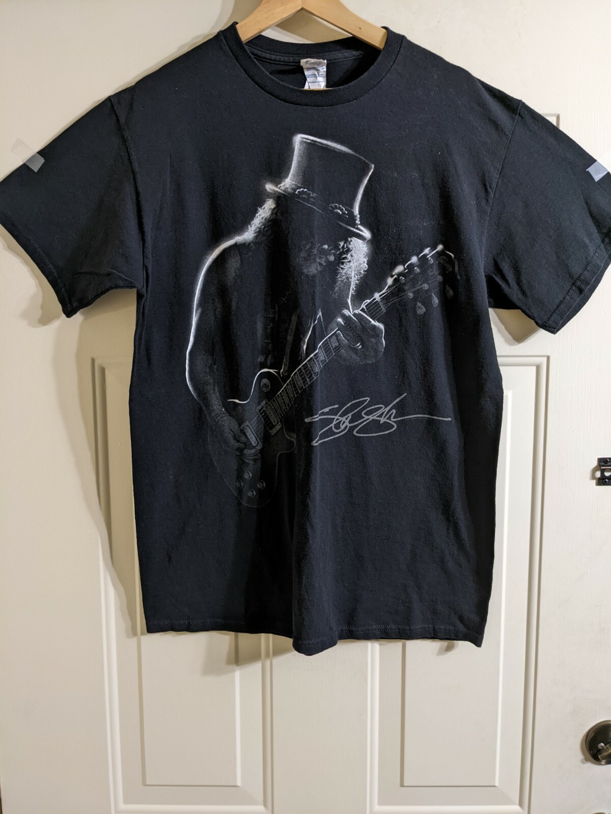 VINTAGE SLASH/Guns N Roses Faded Black Size Large RAR… - Gem