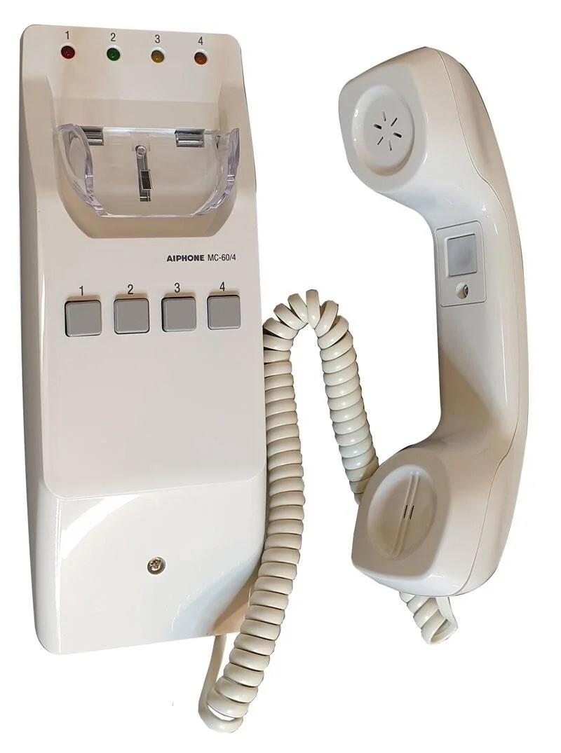 Aiphone 4-Line MarketCom Wall Mountable Master Intercom Handset MC-60 ...