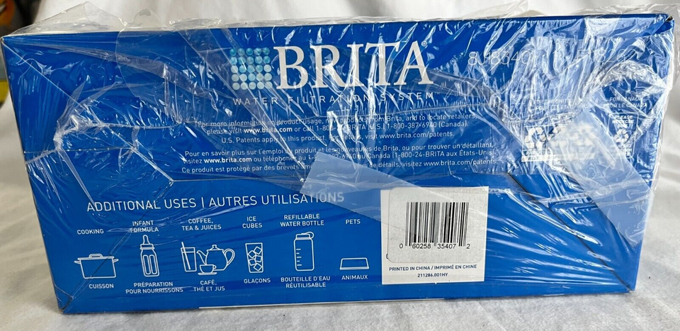 Brita Pitcher Water Filtration System 5 Cup Slim Model Filter Included ...