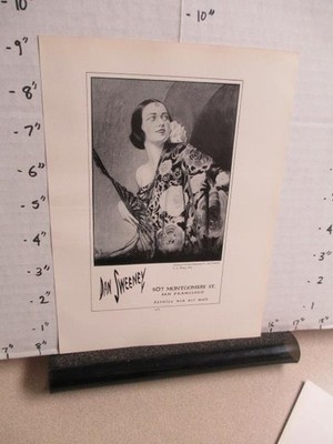 magazine ad 1927 advertising comic illustration artist Dan SWEENEY SF ...