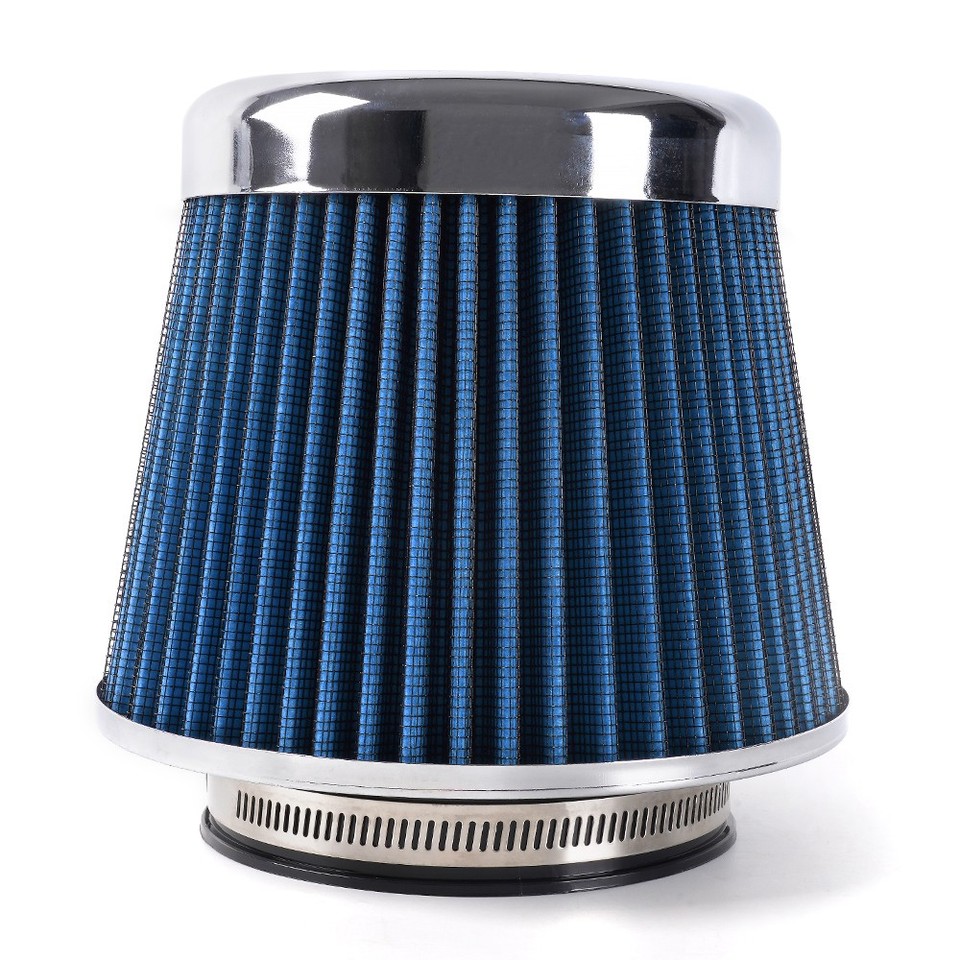3 3.5 4 inch Inlet High Flow Cold Air Intake Cone Replacement Dry Air ...