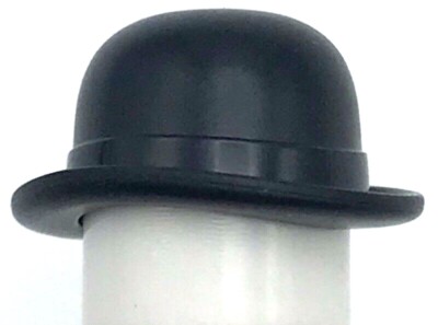 Lego New Black Minifigure Headgear Hat Bowler Accessory Piece | eBay