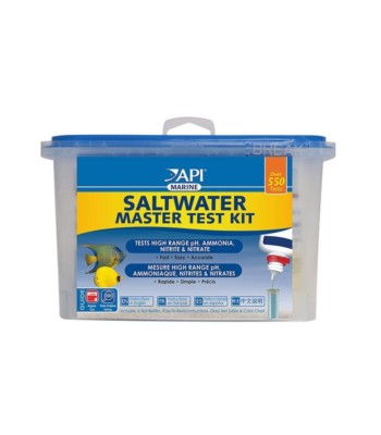 API Saltwater Master Test Kit Liquid pH Ammonia Nitrite Nitrate Marine ...
