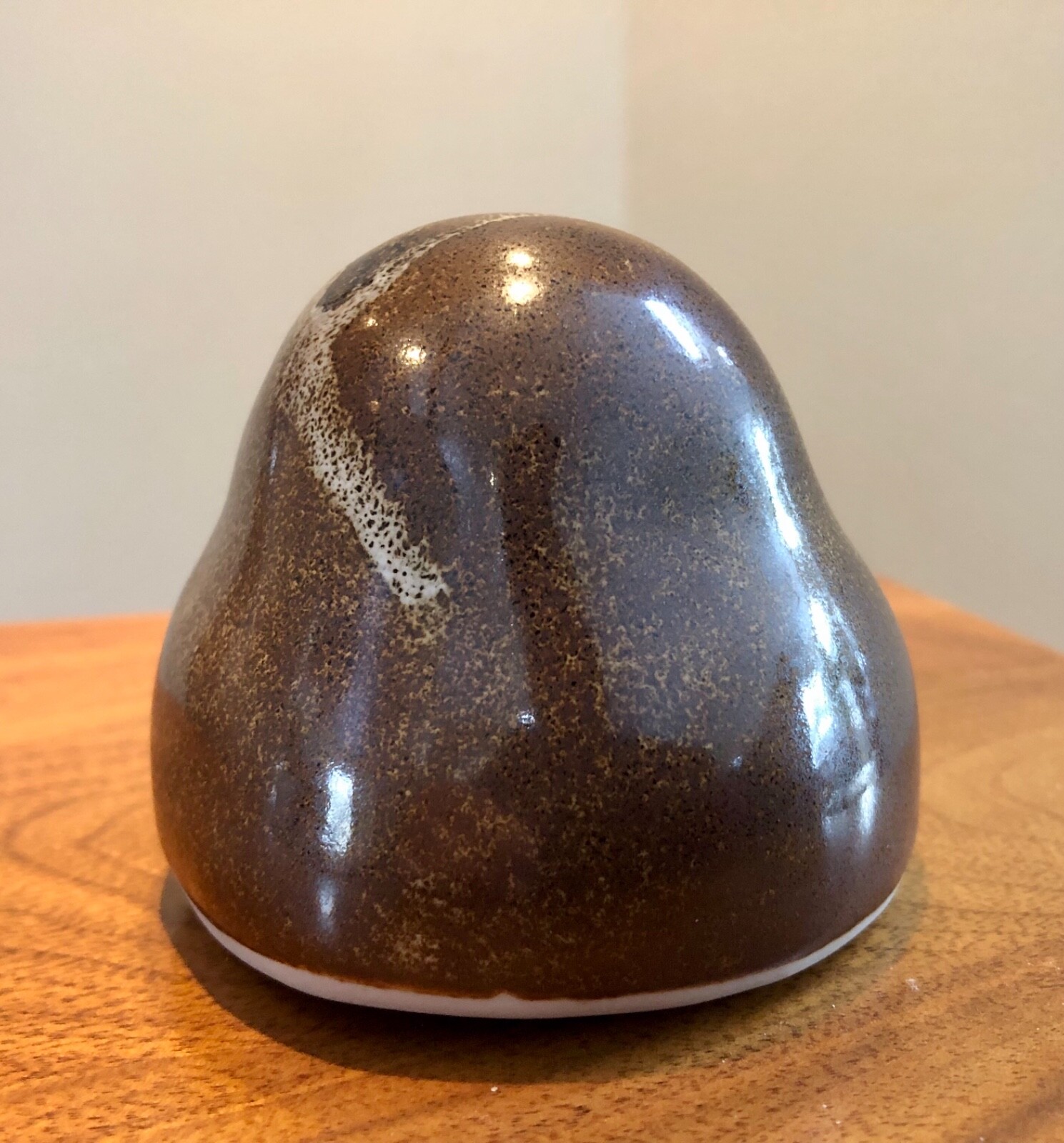 Pigeon River Pottery Brown Drip Glaze Owl Sculpture 2006 Signed T ...