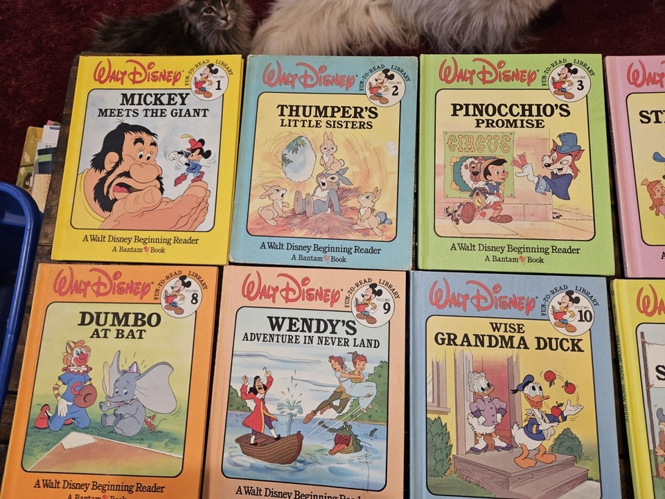 11 Volumes 1986 Vintage Walt Disney Fun-To-Read Library Bantam Books | eBay
