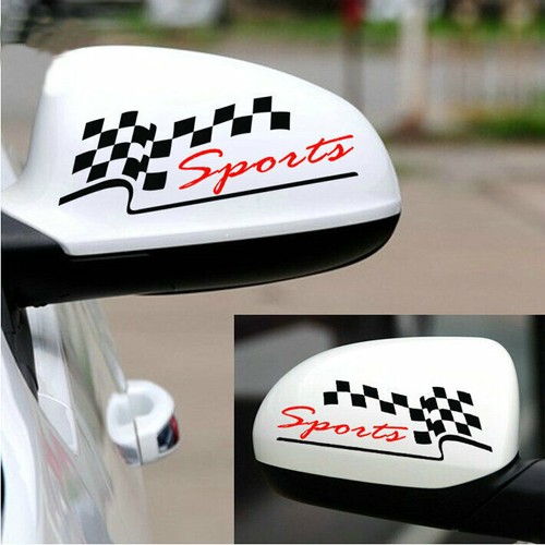 2 PCS Vinyl SPORTS Rear View Mirror Car Sticker Auto Wing Mirror Decal ...