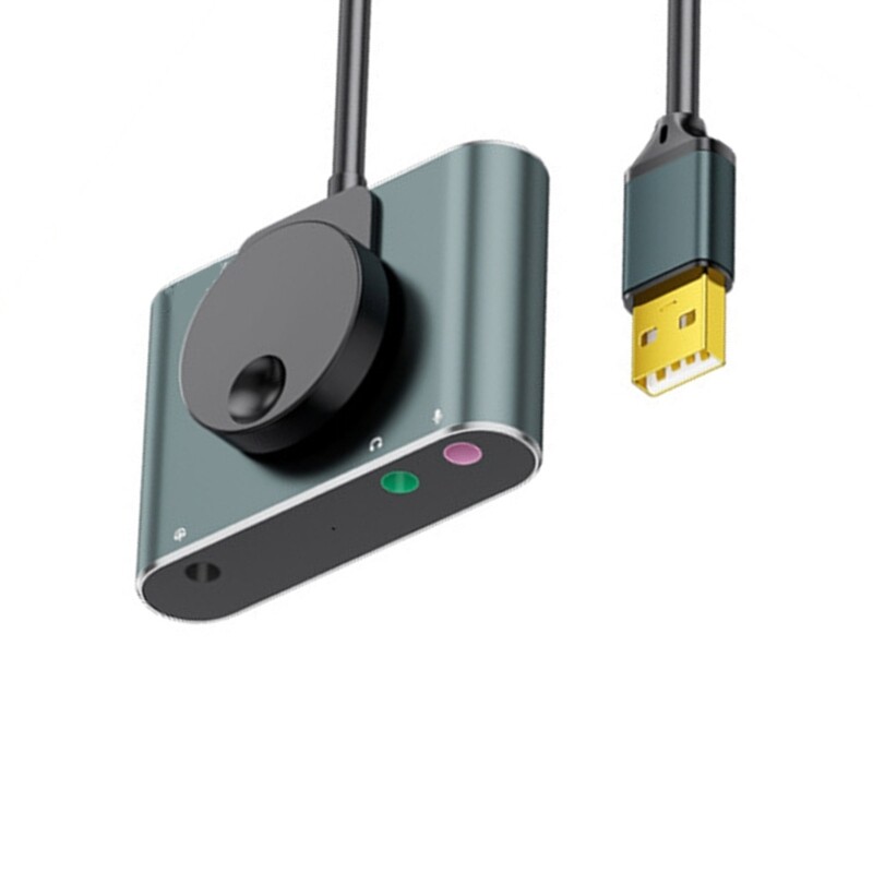 USB Sound Card External USB Sound Card With Volumes Control USB to ...