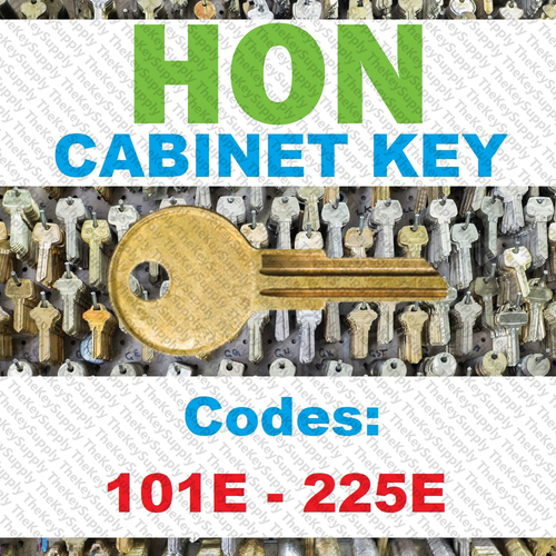Hon Filing Cabinet Replacement Key Cut Key Code 101E - 225E | eBay