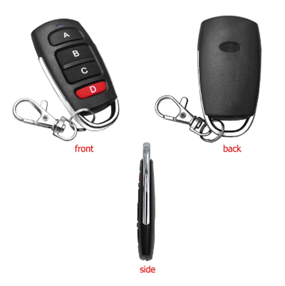 2PCS Universal Garage Door Remote 433mhz Electric Cloning Control Key ...