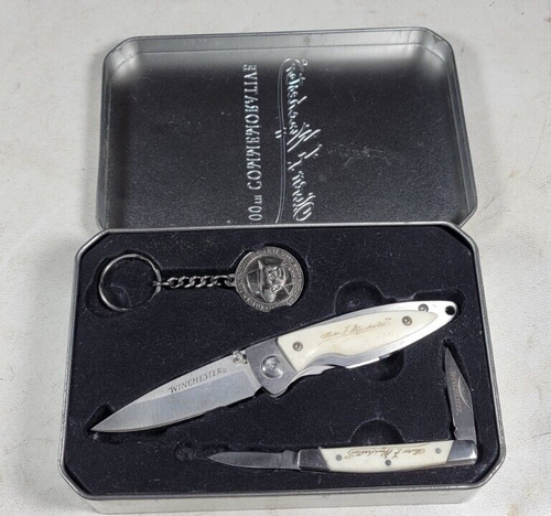 -Oliver F. Winchester- 200th Commemorative 3pc. Signature Knife Set w ...