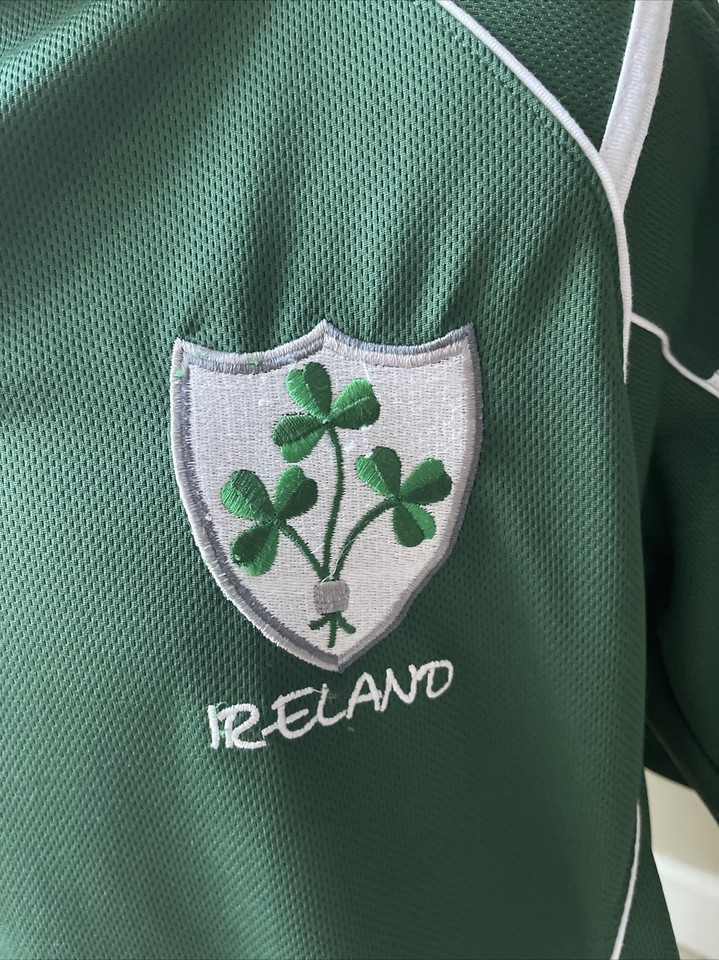 LIVE FOR RUGBY Men Jersey LFR IRELAND Rugby Polo Shirt-Size Small-Irish ...