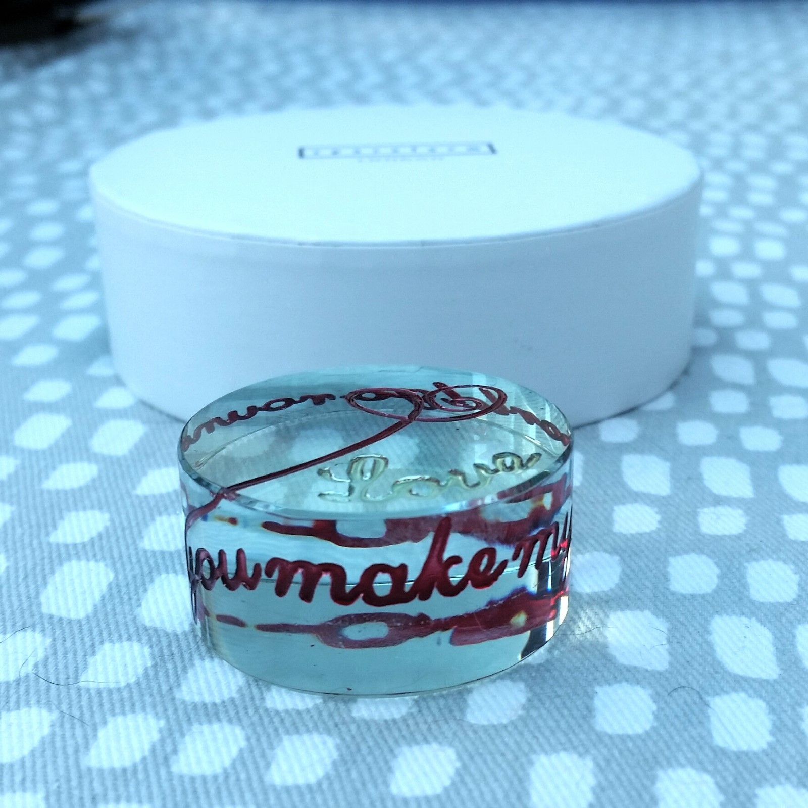 BNIB - Spaceform Glass Tokens/Frames/Paperweights- Love (variations ...