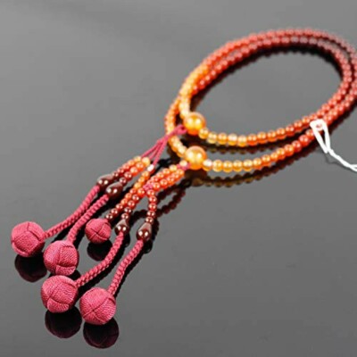 Nichiren Japanese Buddhist Rosary Mala Juzu 108 Prayer beads Agate ...
