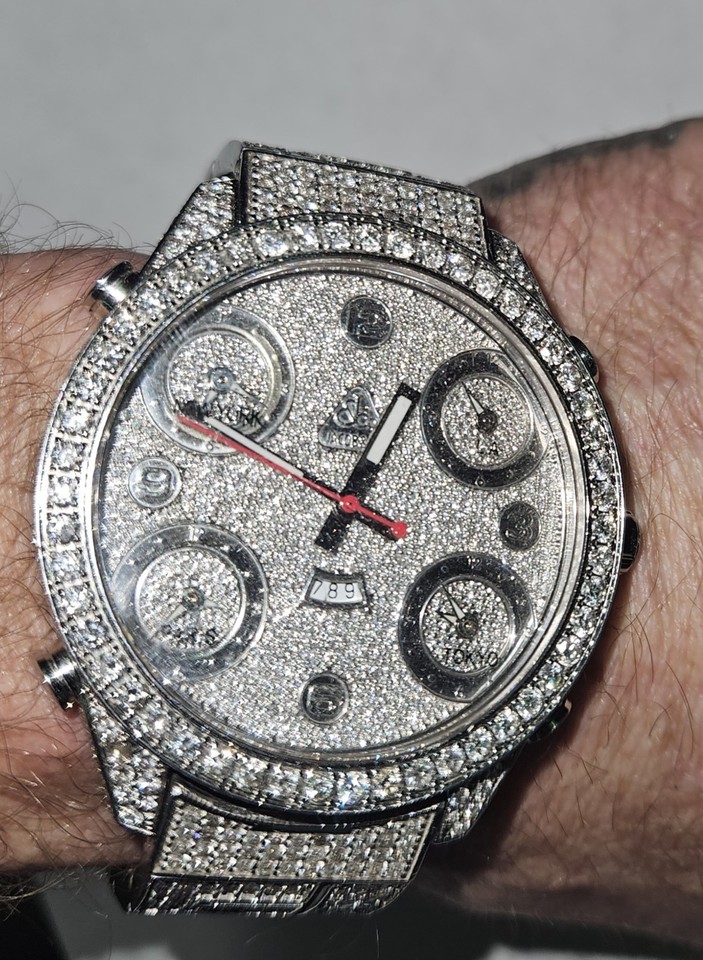 Jacob & Co 5 Time Zone FULL 31.55cts Diamond Watch, Case, Bezel ...