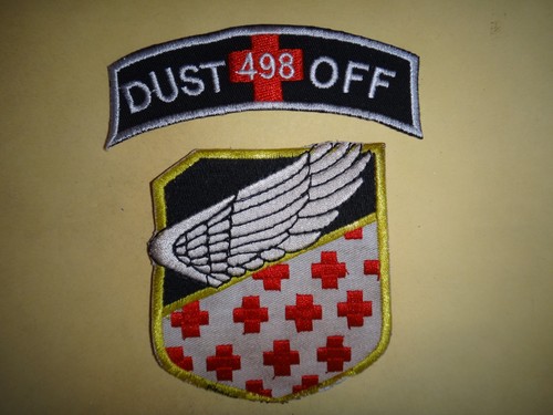 2 Vietnam Guerra US Army Toppe : Dustoff 498 Arc + US 498th Medico ...