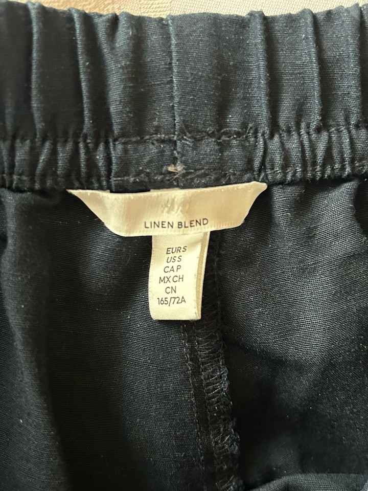 H&M Blaue Leinen Hose Gr S NEU | eBay.de