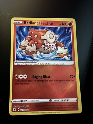Radiant Heatran 2022 Pokemon Astral Radiance Holo Card | eBay